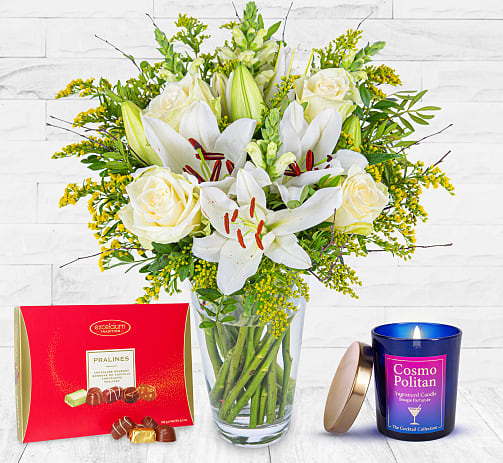 Flower Gift Sets | Exquisite Bouquets & Thoughtful Extras | 123 Flowers