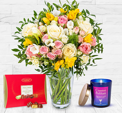 Flower Gift Sets | Exquisite Bouquets & Thoughtful Extras | 123 Flowers