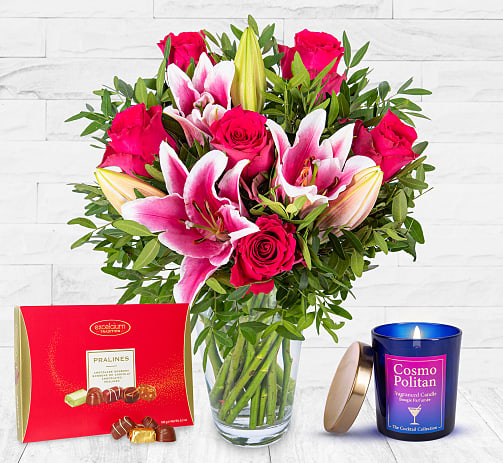 Flower Gift Sets | Exquisite Bouquets & Thoughtful Extras | 123 Flowers