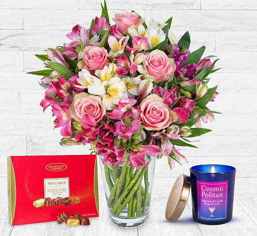 Flower Gift Sets | Exquisite Bouquets & Thoughtful Extras | 123 Flowers