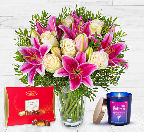 Flower Gift Sets | Exquisite Bouquets & Thoughtful Extras | 123 Flowers
