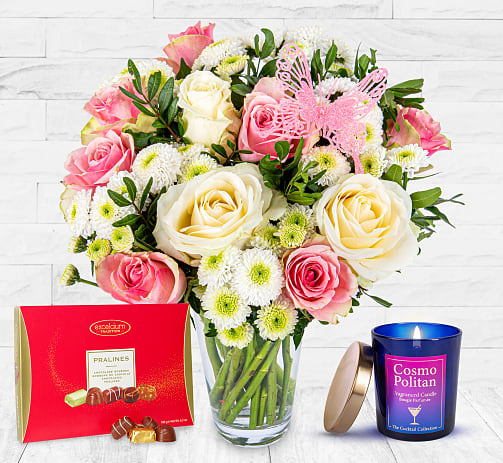 Flower Gift Sets | Exquisite Bouquets & Thoughtful Extras | 123 Flowers